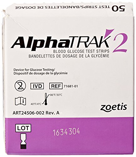 AlphaTRAK 2 Blood Glucose Test Strips, 50 Count