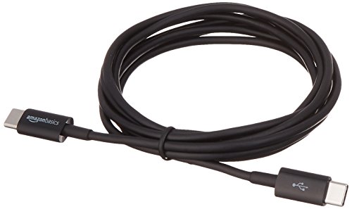 Amazon Basics USB Type-C to USB Type-C 2.0 Charger Cable - 6-Foot, Black