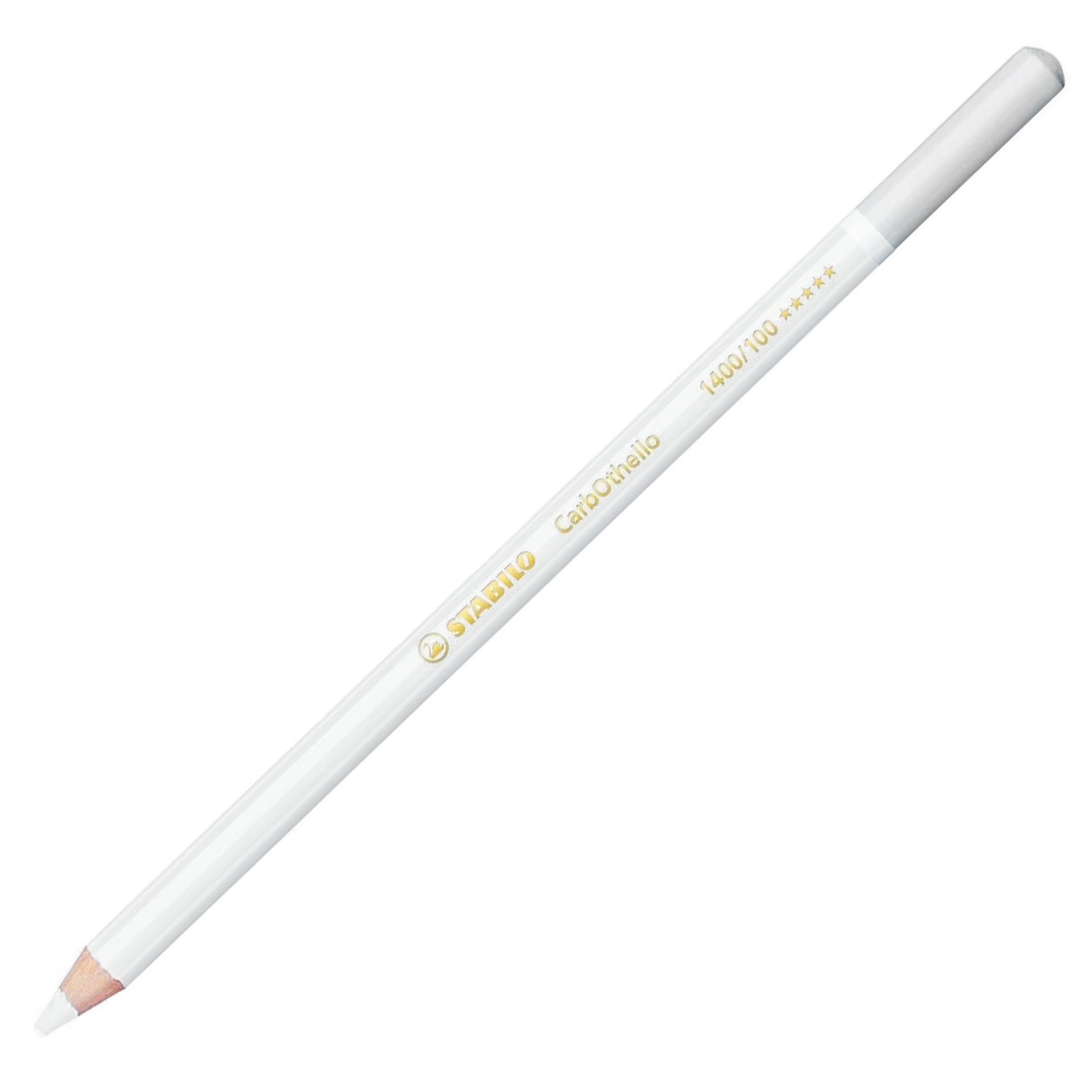 STABILO Chalk-Pastel Pencil CarbOthello - Pack of 2 - Titanium White