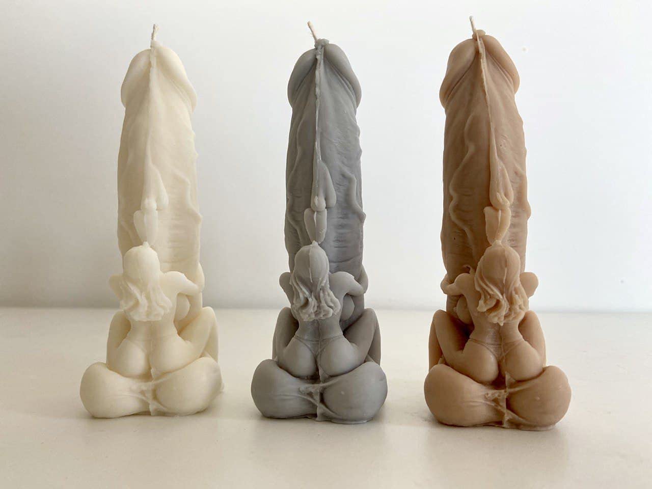 Penis Soy Candle, Handmade candle, Dick Candle, Stag Gift,Hen Gift, Bridesmaid Gift, Best Selling Candles (Red, APPLE-CINNAMON)