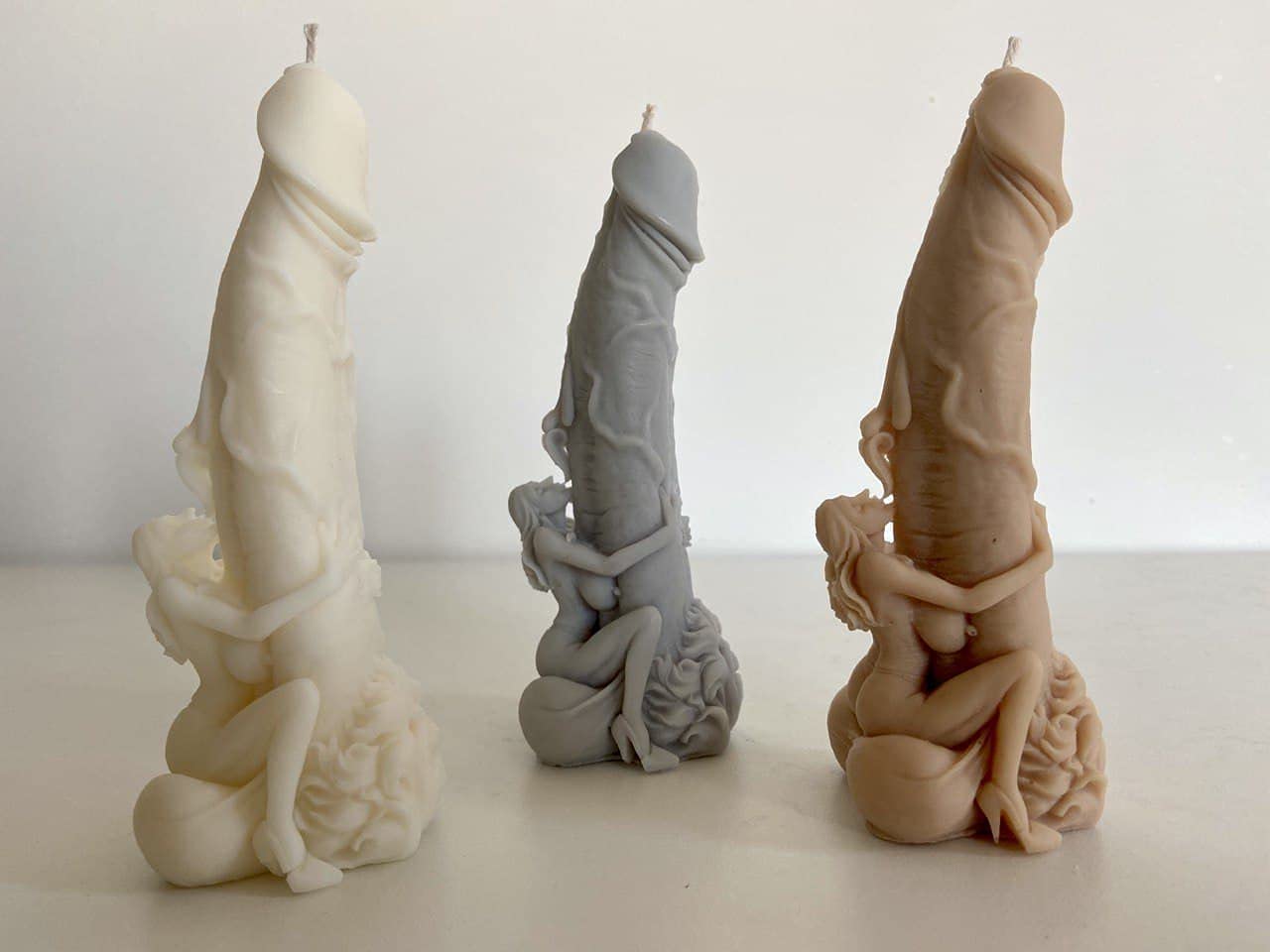 Penis Soy Candle, Handmade candle, Dick Candle, Stag Gift,Hen Gift, Bridesmaid Gift, Best Selling Candles (Red, APPLE-CINNAMON)