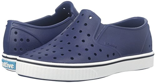 Native Shoes, Miles, Kids Shoe, Regatta Blue/Shell White, 3 M US Little Kid