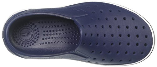 Native Shoes, Miles, Kids Shoe, Regatta Blue/Shell White, 3 M US Little Kid