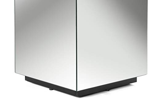 SONOROUS STB-45 All Glass Cube Side Table/Night Stand