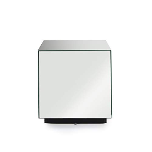 SONOROUS STB-45 All Glass Cube Side Table/Night Stand