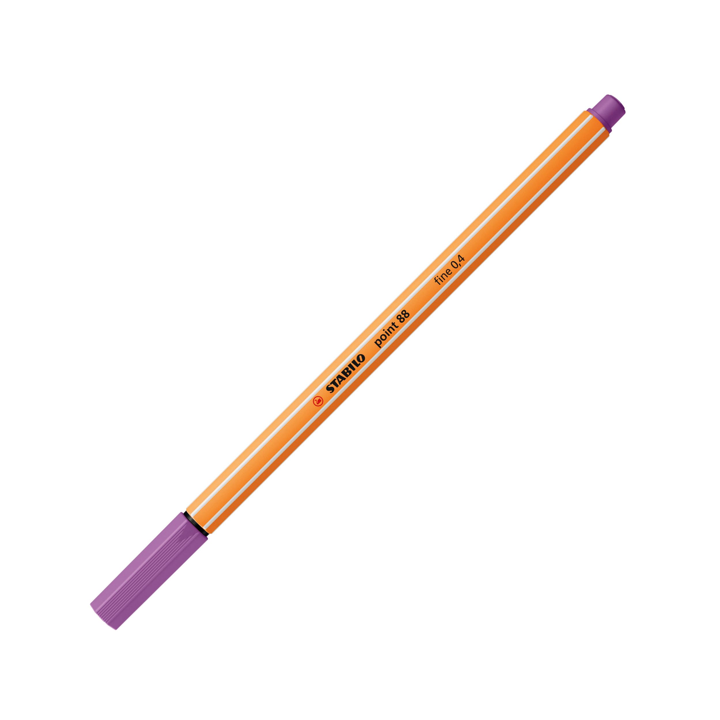 STABILO Fineliner point 88 - Pack of 10 - Plum