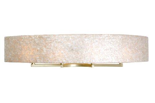 Radius 4-Light Vanity - Gold Dust Finish with Sustainable Crushed Natural Capiz Shell Shade