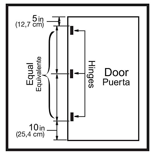 Everbilt 4 in. Satin Chrome 5/8 in. Radius Adjustable Spring Door Hinge