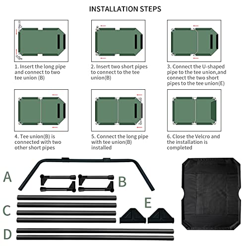LOOGU Elevated Dog Bed, Portable Raised Dog Cot Bed for Indoor and Outdoor Use Dog Bed with Breathable Mesh and Durable Frame