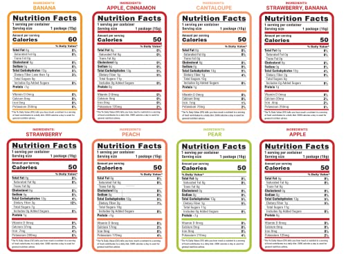 Nature’s Turn Freeze-Dried Fruit Snacks, Mega Variety Pack of 16 (0.53 oz Each)