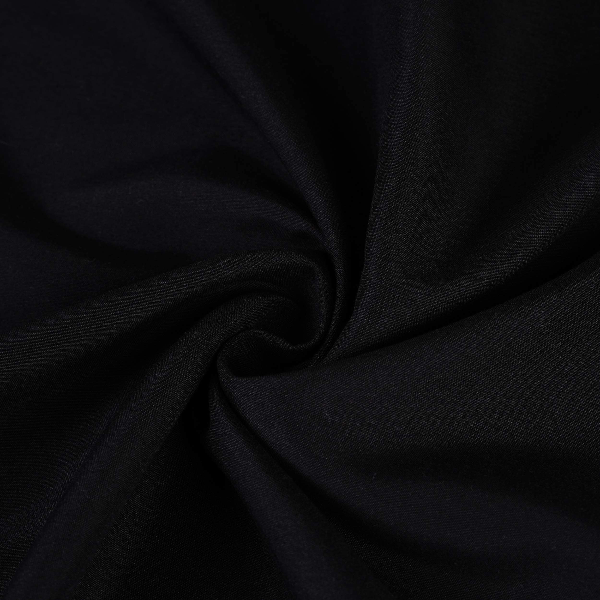 BEDSUM Microfiber Standard Pillowcases Set of 2, Soft Wrinkle Resistant and Easy Care Pillow Cases with Envelope Closure for Kids, 20x26 inches, Black