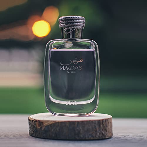 RASASI Hawas EDP 100ml(3.4 oz) | Long-Lasting Pour Homme Spray, Aquatic Scent Designed to Embody Masculine Strength and Vigor (Hawas for Him)