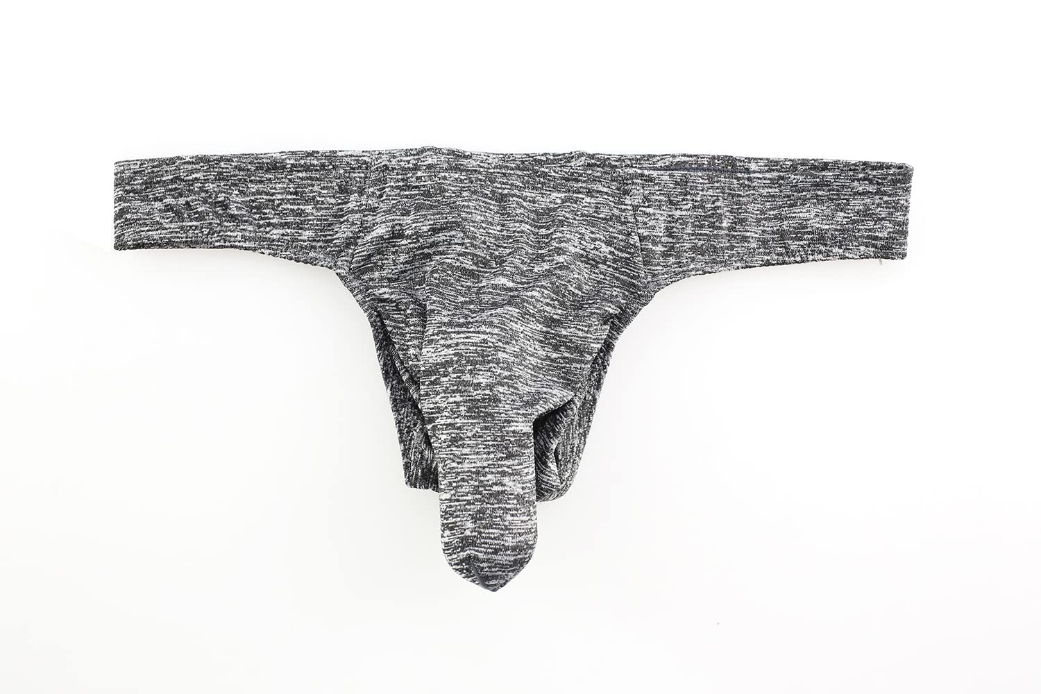 NIDREON Mens Elephant Nose Style Hollow Back Underwear T-back G-string Thongs Black XL