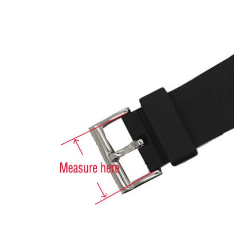 2X Size 18mm Black Rubber Silicone Leather Rubber Replacement Watch Band Strap Loops Keeper Hoop Buckle ratainer Resin