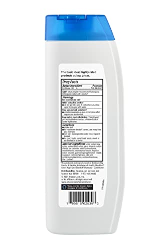 Amazon Basics 2-in-1 Dandruff Shampoo & Conditioner, Green Apple Scent, 14.2 Fluid Ounces, 1-Pack (Previously Solimo)