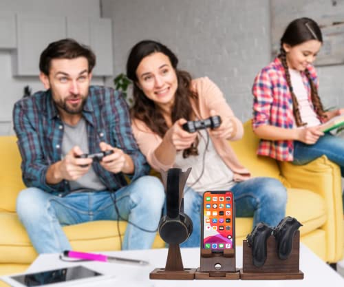 Gamer Gift for Men, Adjustable Controller Organizer with Headphone Holder, Rotating Phone Stand & Game Controller Stand - Unique Gift Idea for Teenage Boy, Gamers, Game Lover on Birthday, Fathers Day
