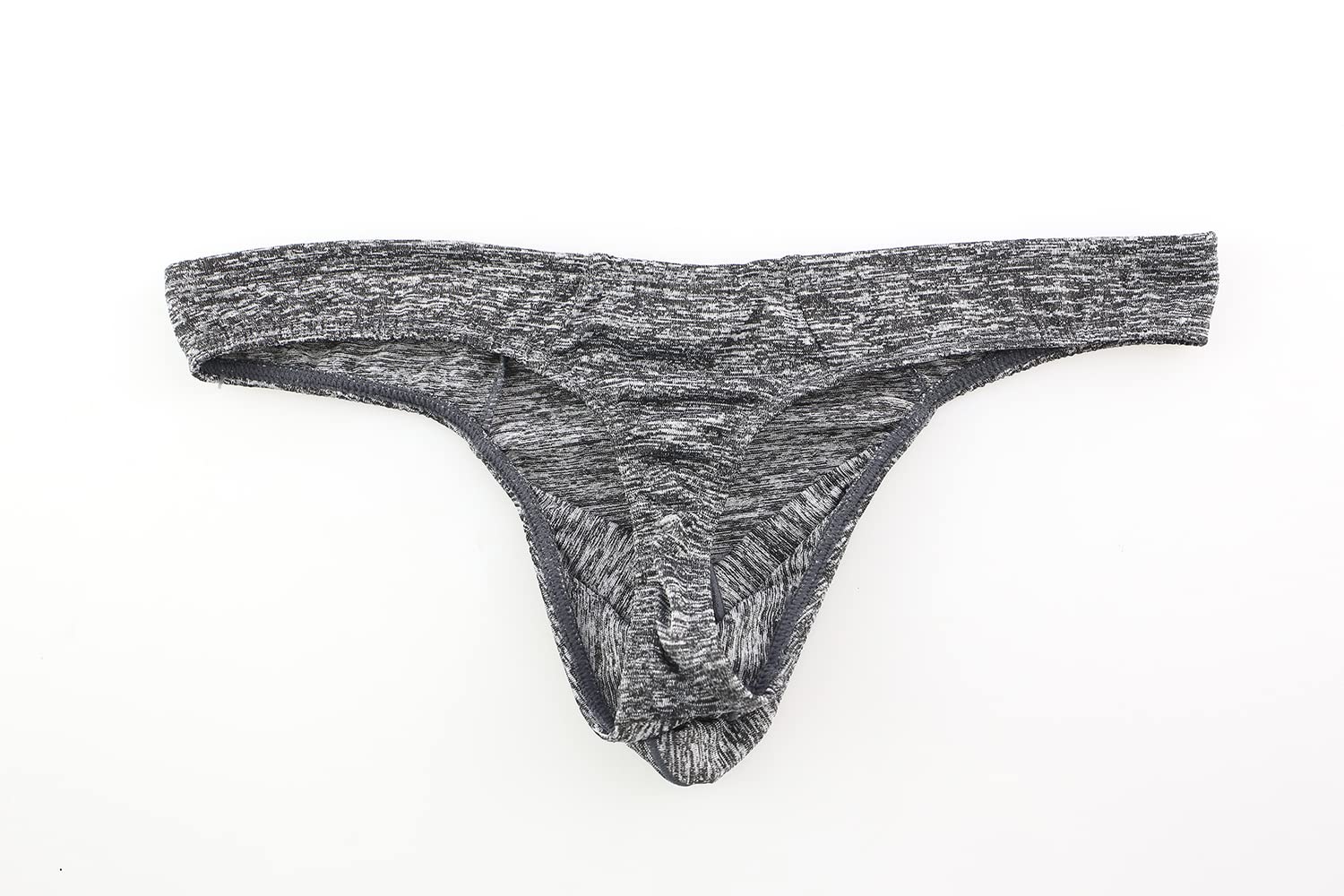NIDREON Mens Elephant Nose Style Hollow Back Underwear T-back G-string Thongs Black XL