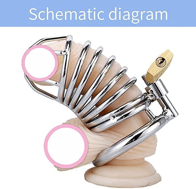 Male Chastity Devices Metal Chastity for Men Breathable Chastity Device Chastity Cage Devices Lightweight Sexual Wellness Cock Cage Penis Cage Sweater M1