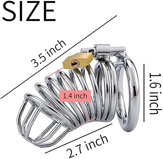 Male Chastity Devices Metal Chastity for Men Breathable Chastity Device Chastity Cage Devices Lightweight Sexual Wellness Cock Cage Penis Cage Sweater M1
