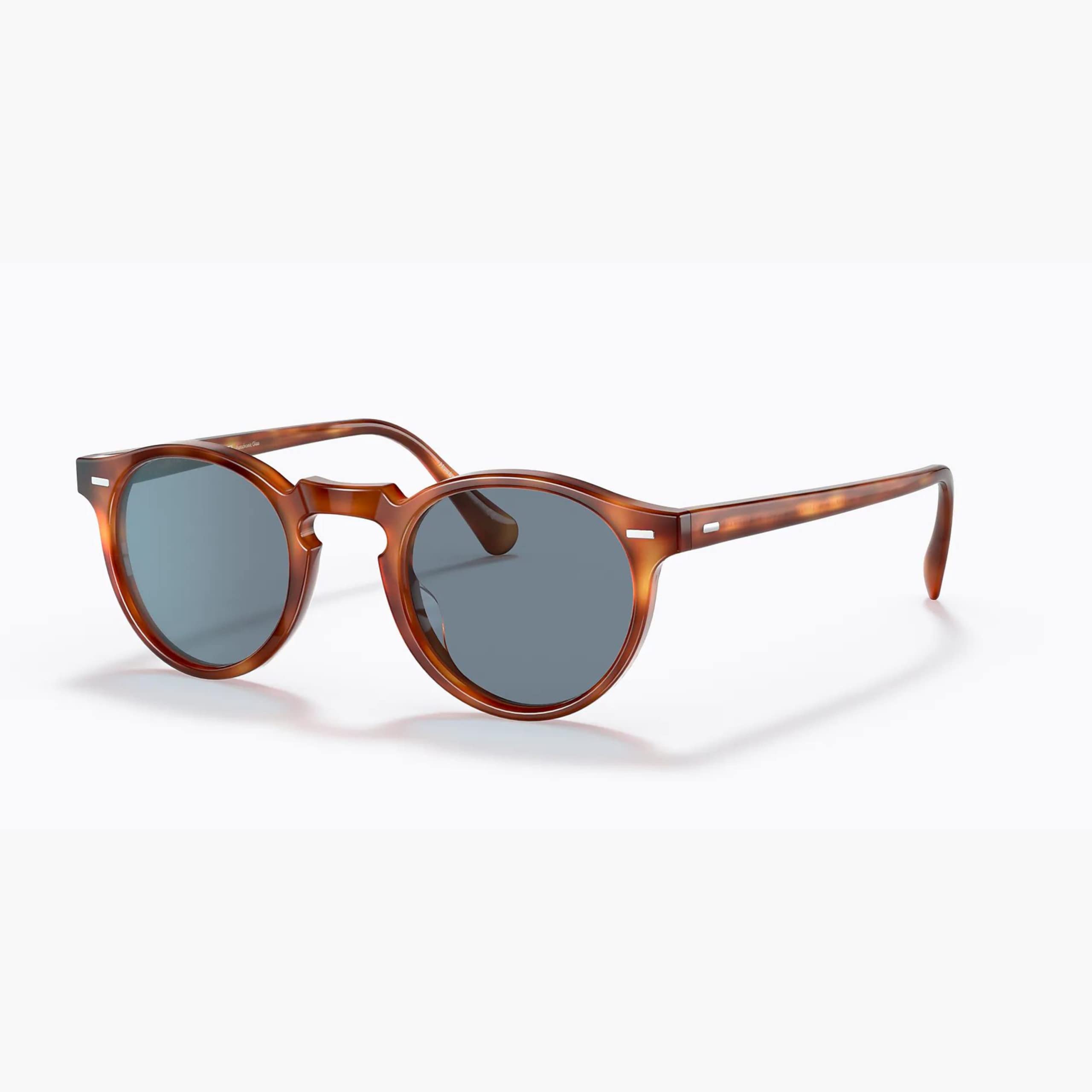Oliver Peoples New OV 5217S 1483R8 GREGORY PECK Sun Brown/Indigo Sunglasses