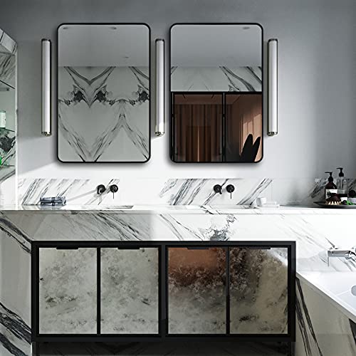 Wall Mirror 30x40 Inch Bathroom Mirror Wall-Mounted Mirror 40 x 30 Vanity Mirror for Vertical or Horizontal Hanging Rectangle Modern Mirror with Black Frame