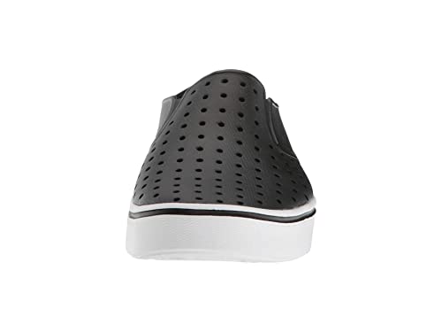Native Shoes, Miles, Adult Shoe, Jiffy Black/Shell White, 10 M US Women/8 M US Men