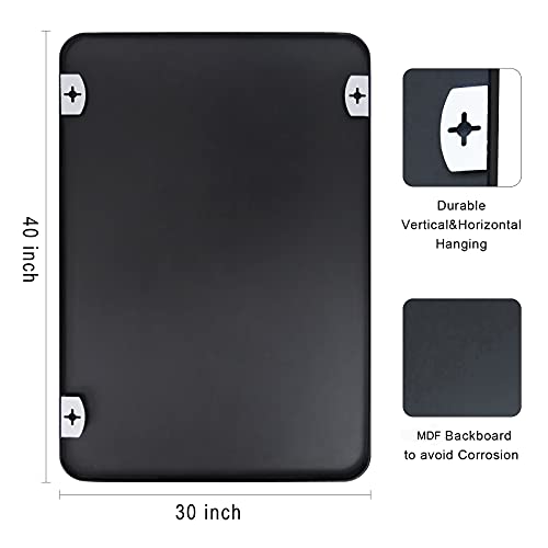 Wall Mirror 30x40 Inch Bathroom Mirror Wall-Mounted Mirror 40 x 30 Vanity Mirror for Vertical or Horizontal Hanging Rectangle Modern Mirror with Black Frame