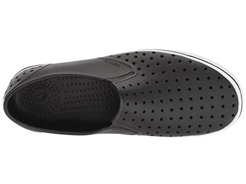 Native Shoes, Miles, Adult Shoe, Jiffy Black/Shell White, 10 M US Women/8 M US Men