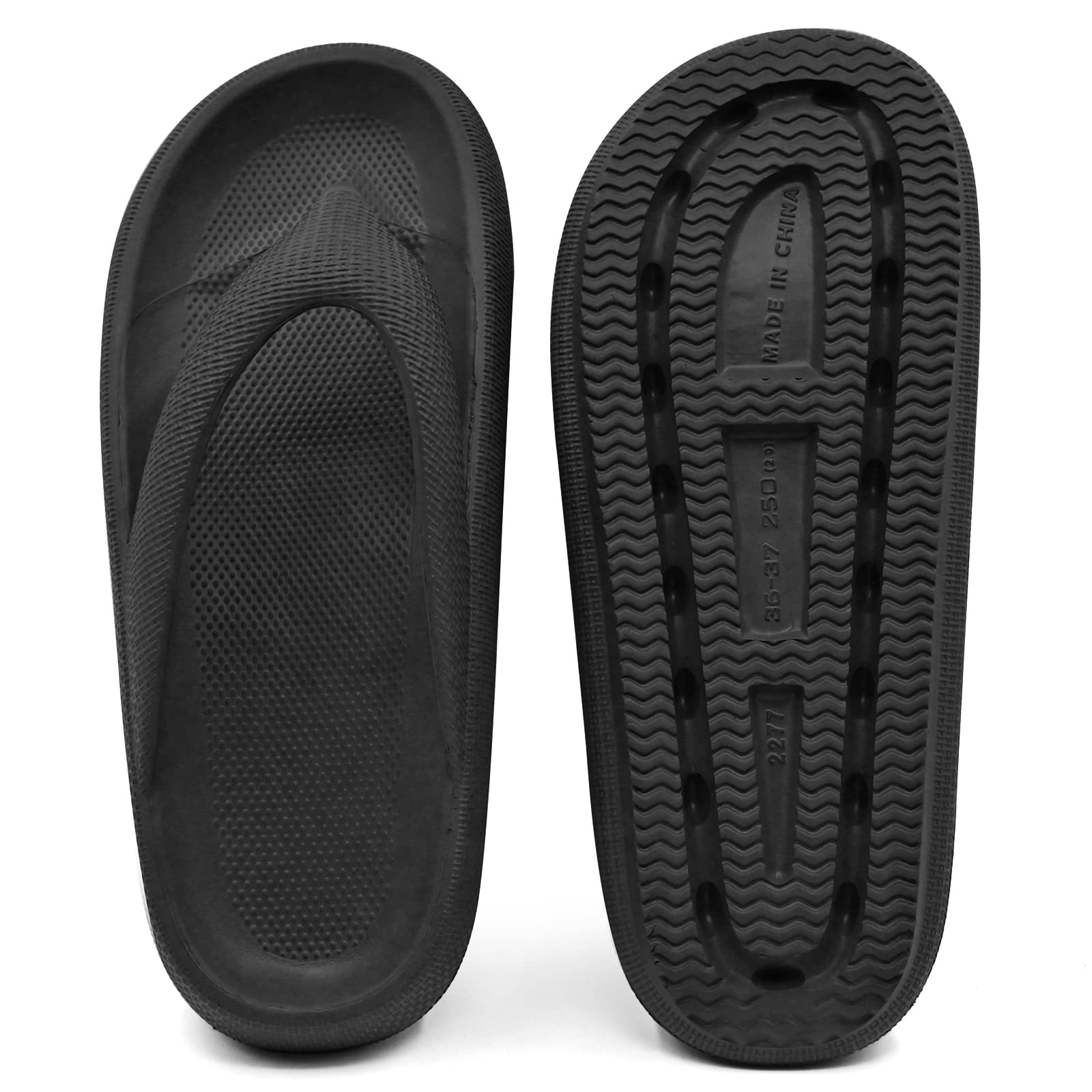 KIJUKI Flip Flops for Women Men Pillow Soft Slides Sandals Cushion Beach Flip Flops EVA Comfy Bath Spa Walking Sandals
