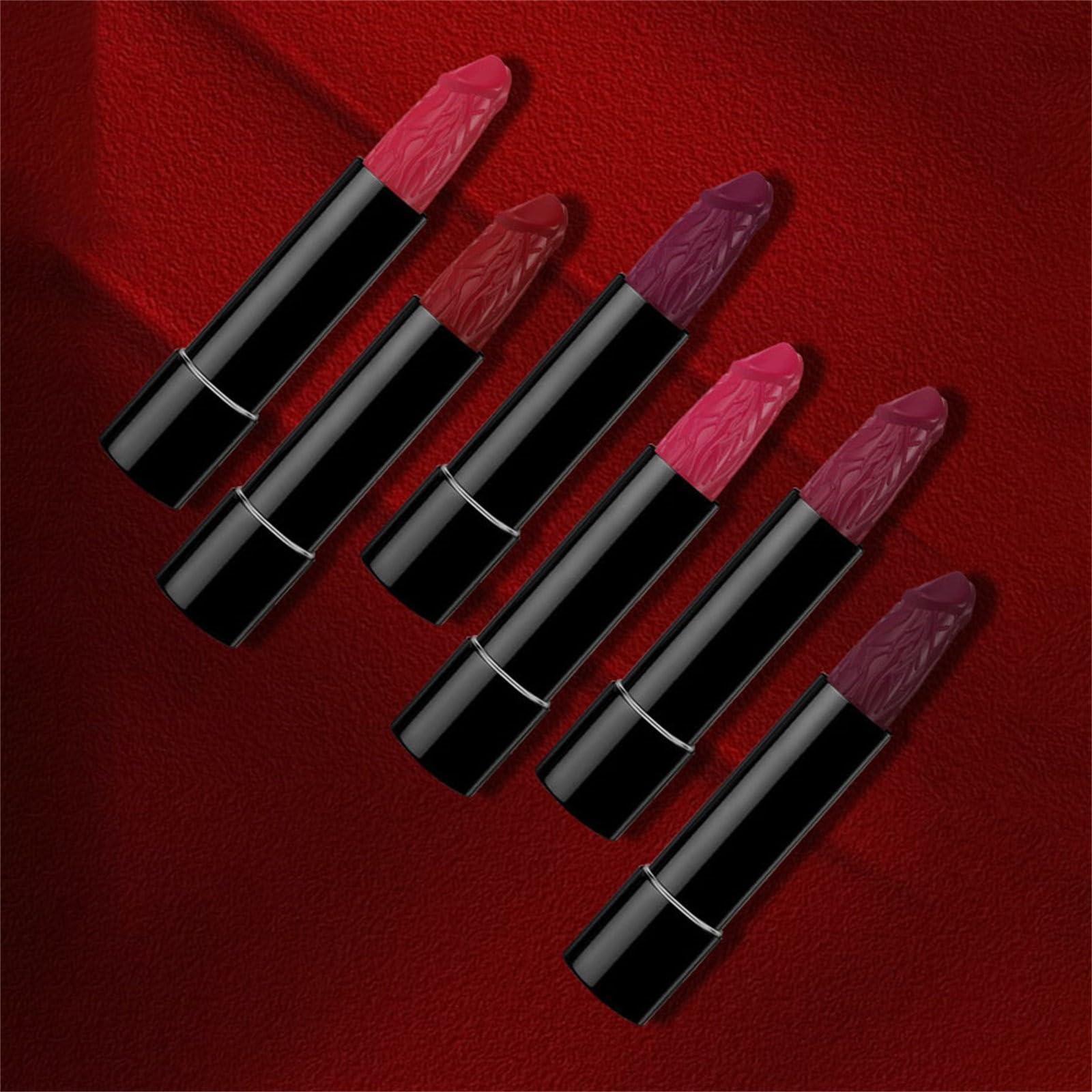 Funny Lipstick Creative Styling Head Matte Velvety Lip Gloss Moisturize Long Lasting High Pigmented Cute Lip Tint