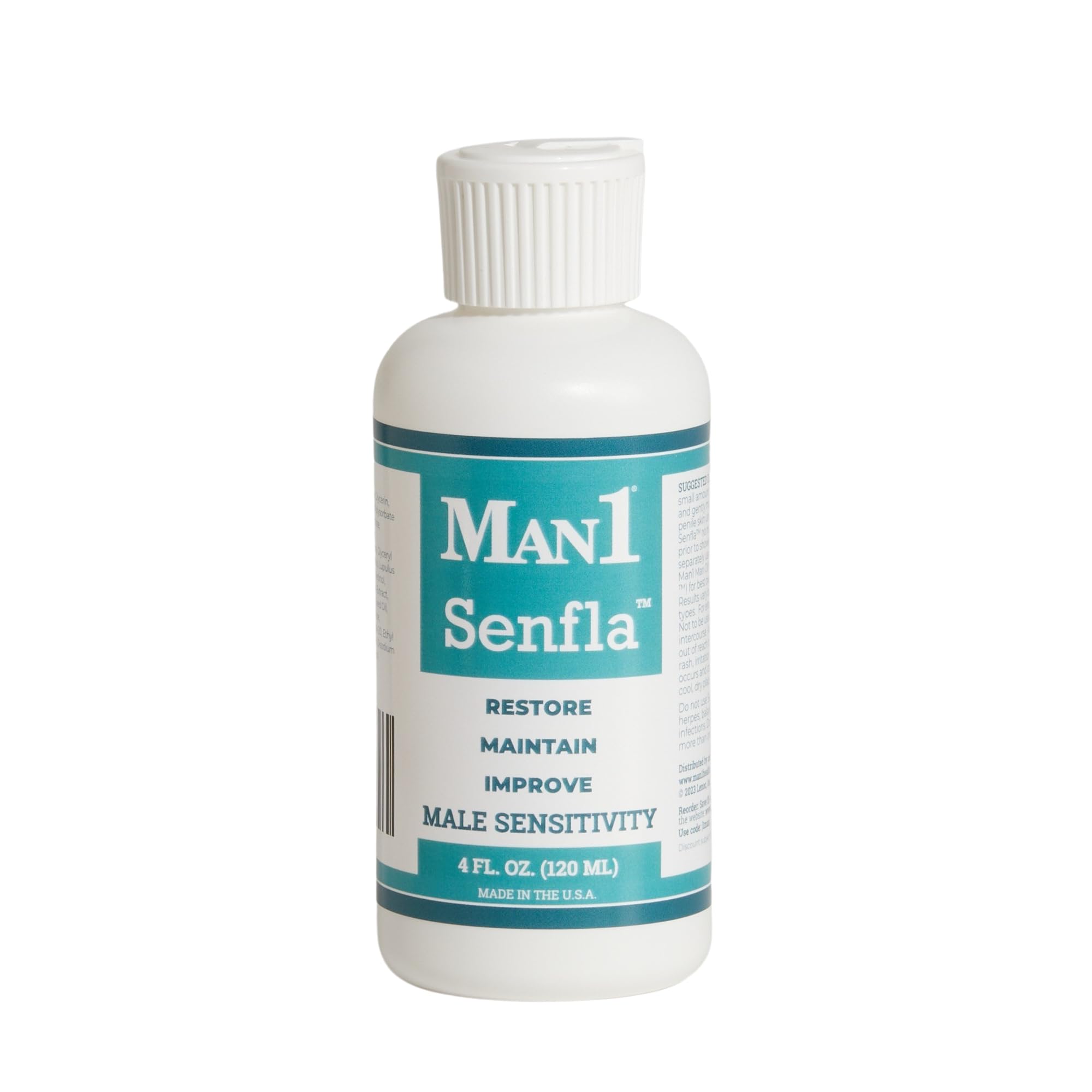 Man1 Senfla: Restore Penile Sensation. Formulated for Men Who Have Experienced Diminished Sensitivity. Enhance and Maintain Penis Feeling and Bring Back The Spark in Your Life