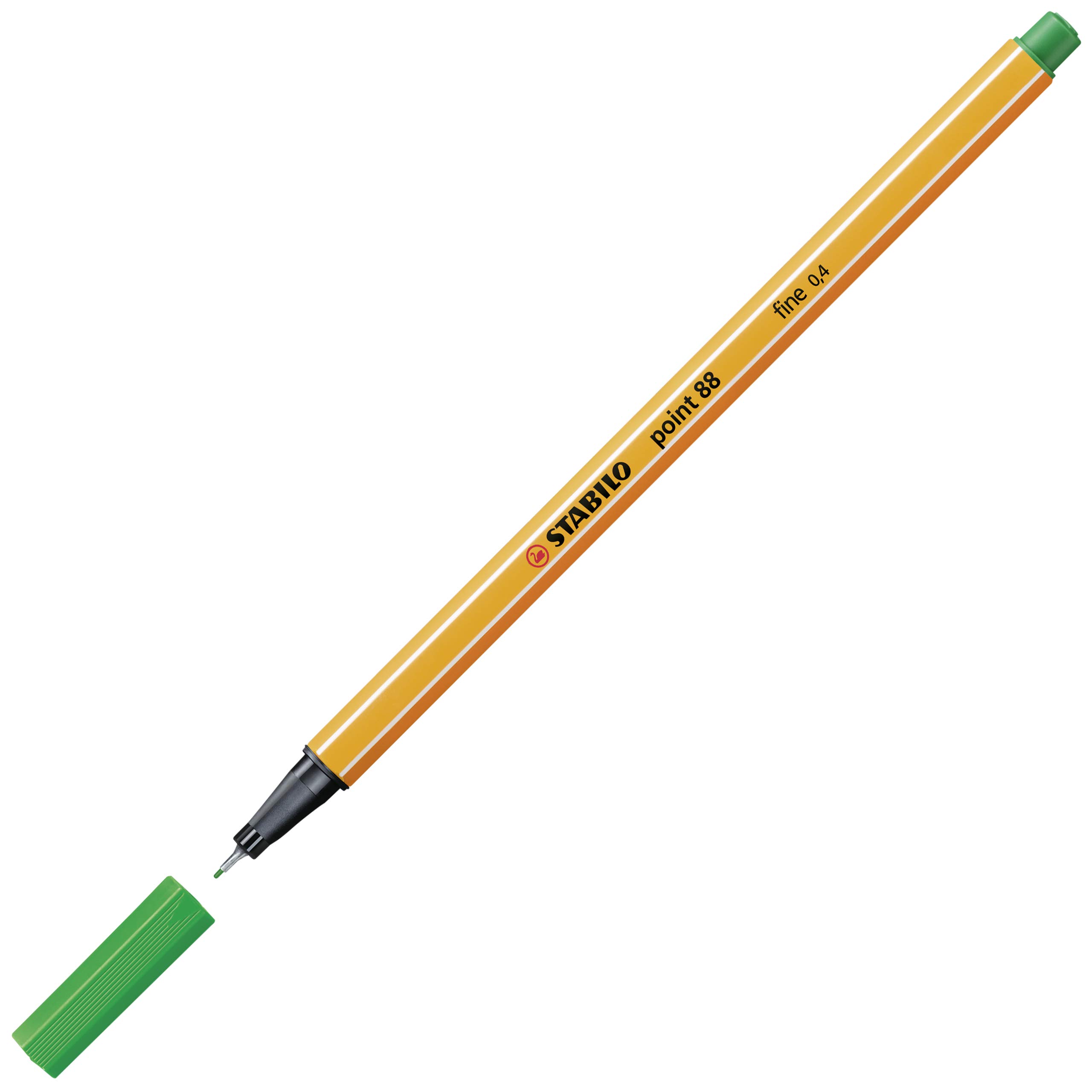STABILO Point 88 Fineliner, Green, 0.4 mm