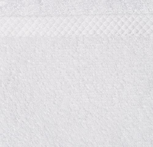 Amazon Basics Quick-Dry Washcloth 100% Cotton - 12-Pack, White