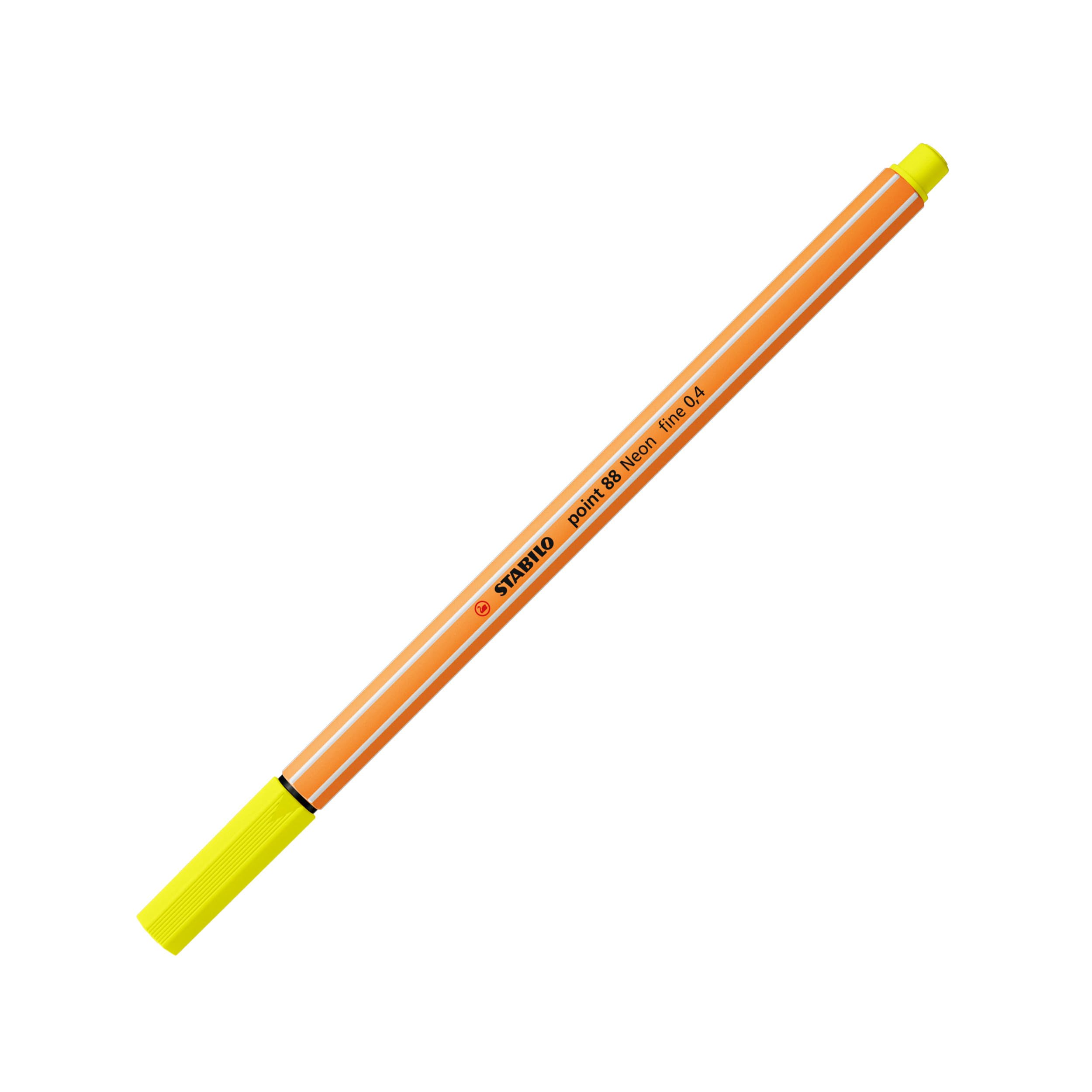 STABILO Fineliner point 88 - Pack of 6 - Neon Colors