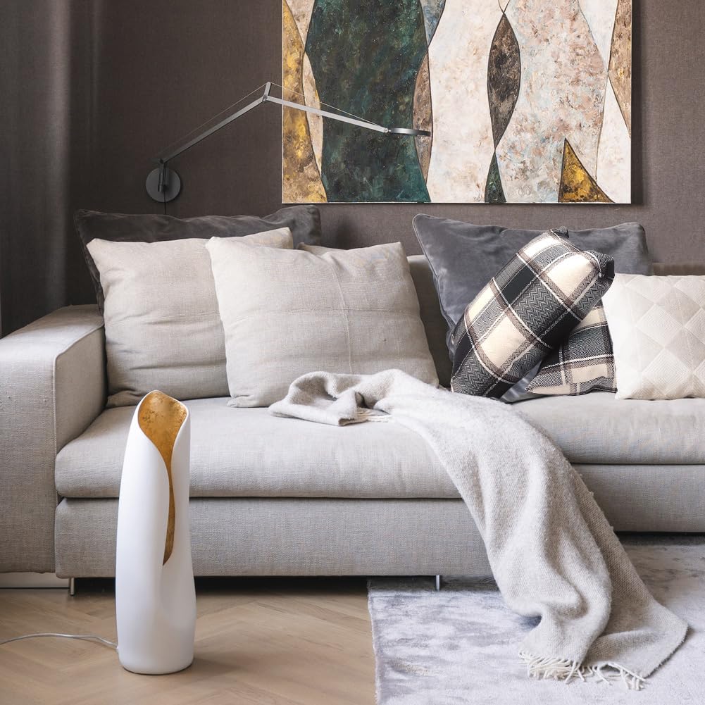 Balophily Sofa Square Throw Pillow Covers 18x18 Set of 2, Polyester Buffalo Plaid Couch Throw Pillow Cases, Black and White