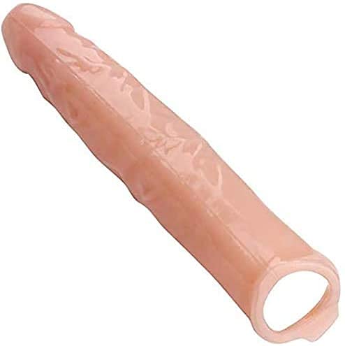 2023 New 12in Soft Big Realistic Sleeve Extender Sheath for Men Male Enhancement Extension Sleeve Fleshy Color DRT3266
