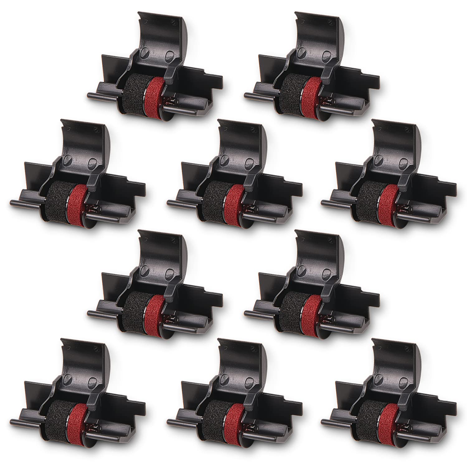 Cosob 10 Pack Compatible Ribbon Replacement for IR40T Black RED CP13 MP-12D Use with Casio hr-100tm Ink,Sharp EL-1750V, EL-1801V,HR-100TM,HR-170RC,Canon P23-dhv CP13 Printer (Individually Sealed)