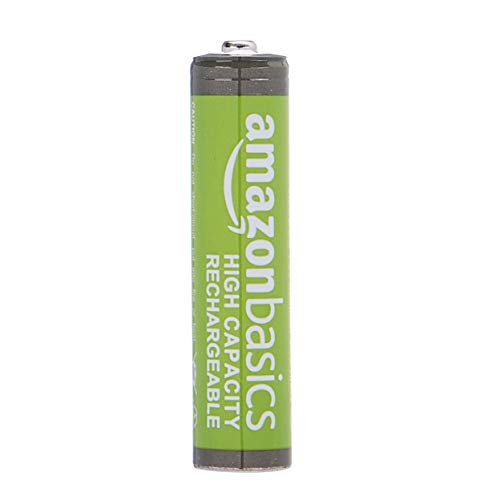 Amazon Basics 16-Pack AAA High-Capacity 850 mAh Rechargeable Batteries, Pre-Charged, Recharge up to 500x