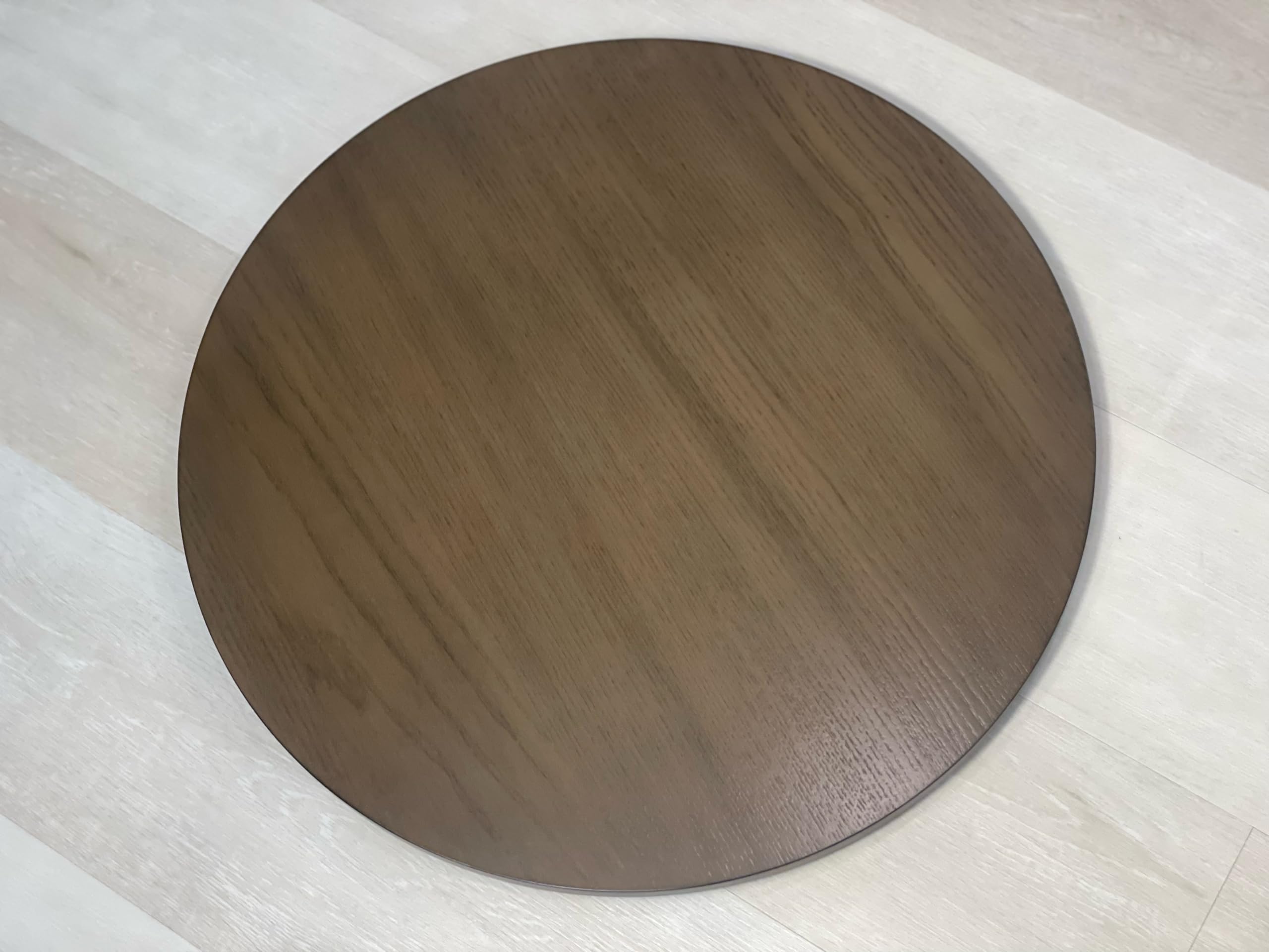 Advanced Furniture 21 Inches Diameter Wheat Wood Rotating Turntable Lazy Susan 360 Swivel