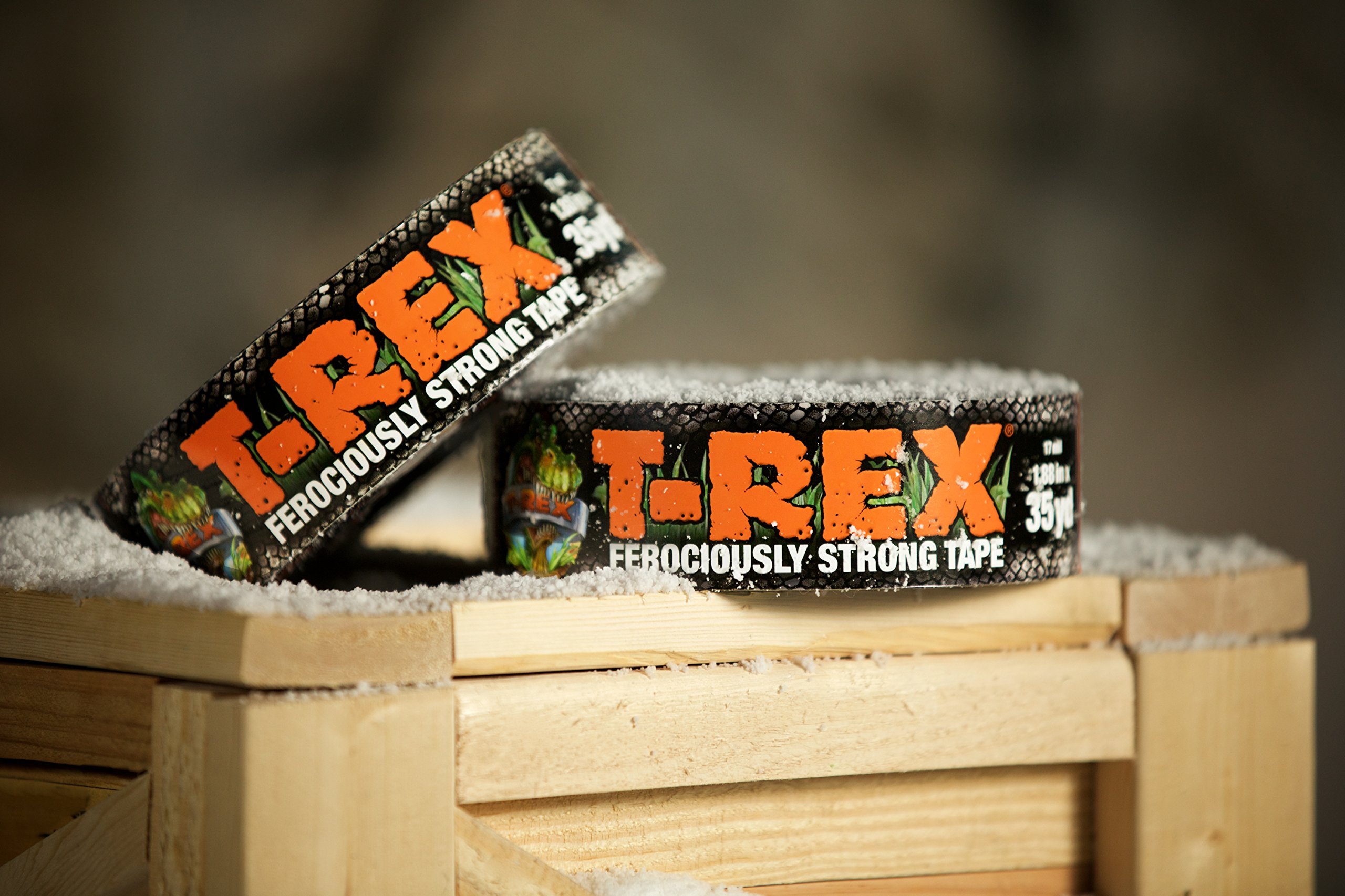 T-Rex 240998 Ferociously Strong Tape, 1.88 Inches x 35 Yards, Waterproof Backing, Dark Gunmetal Gray, Single Roll