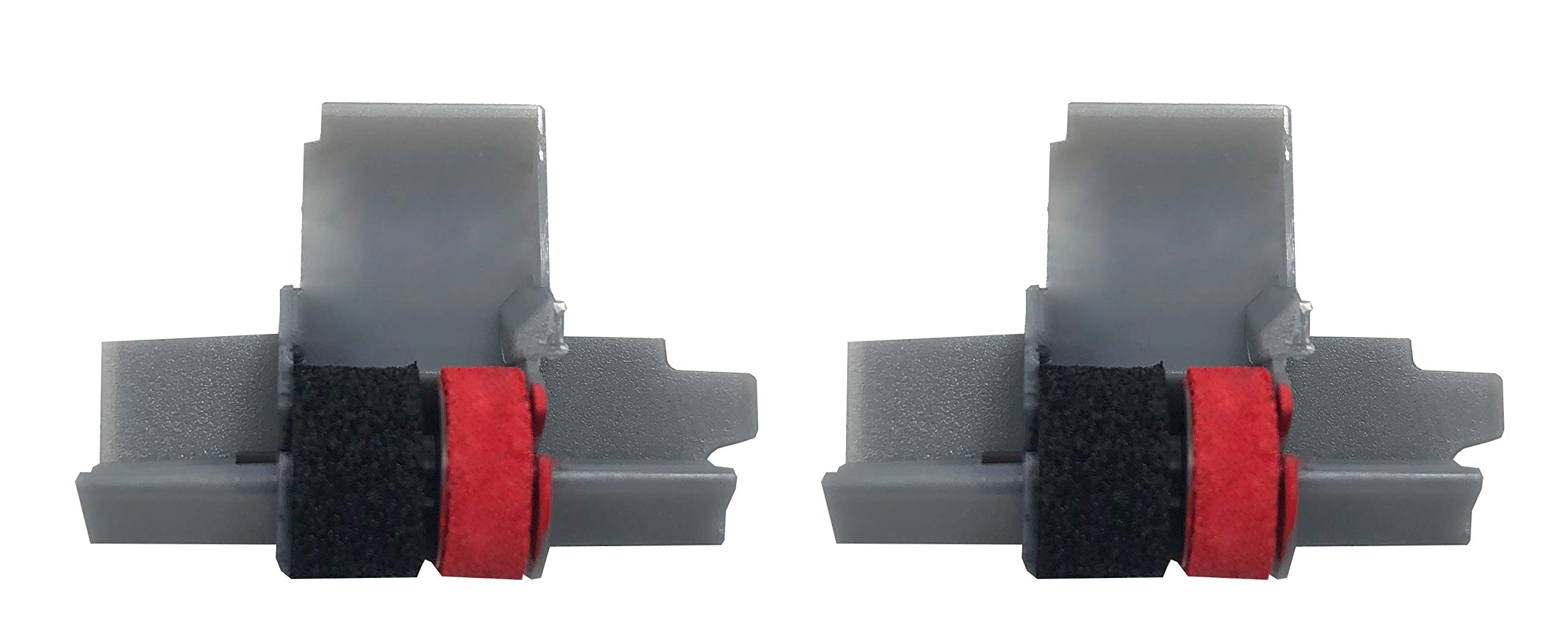 2 Pack IR-40T, IR40T Black and Red Ink Roller Ribbon Cartridge Replacement Compatible with Canon P23-DH V Casio HR-100TM Cash Register Calculator 3