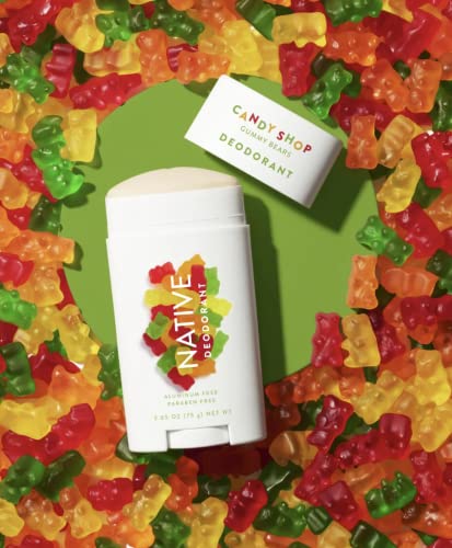 Native Special Edition Candy Shop Set | Deodorant, Body Wash, and Loofah - Set of 3 (Gummy Bears)