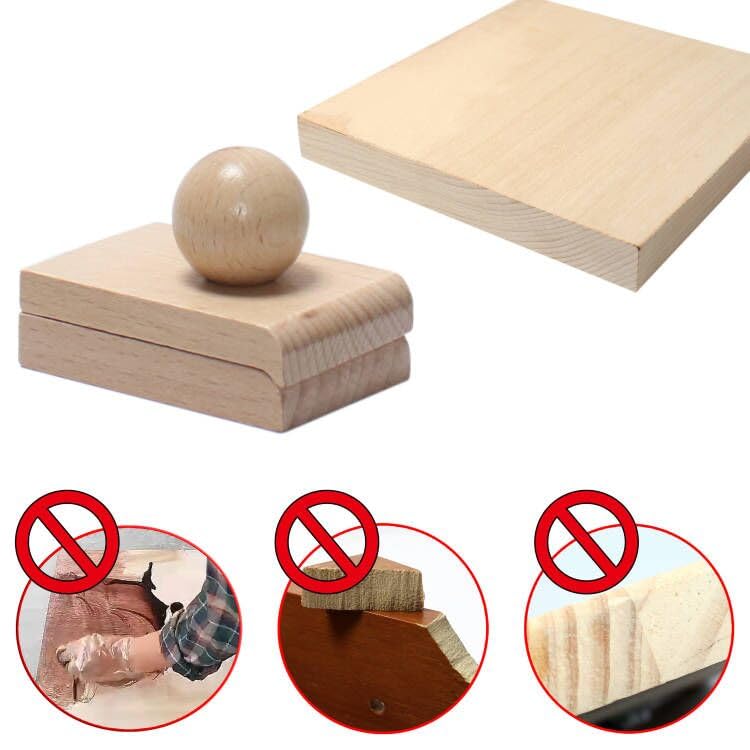 ANFU Wooden Clips for Hanging Tapestry, Clips for Display Quilt, Wood Wall Clip for Hanging Rugs Fabric use by Home Decor, Easy to Hang and Adjust (4, Beechwood)