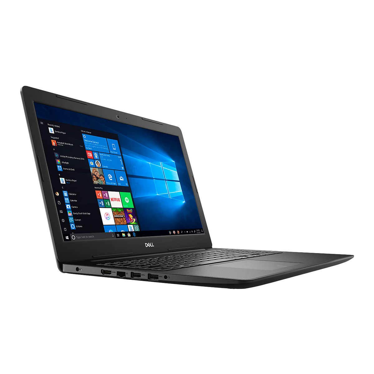 2021 Dell Inspiron 15 3593 Laptop 10th Gen Intel Quad Core i5-1035G1 Turbo to 3.60 GHz 15.6'' inch 16GB DDR4 RAM 512GB SSD Wireless-AC HDMI Bluetooth Webcam MaxxAudio Pro Windows 10 Black Aloha Bundle