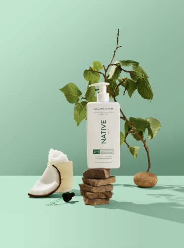 Native Eucalyptus & Mint and Sea Salt & Cedar 2-in-1 Shampoo & Conditioner Set | Sulfate Free, Paraben Free, Dye Free, with Naturally Derived Clean Ingredients, 16.5 fl oz (532 mL) Each