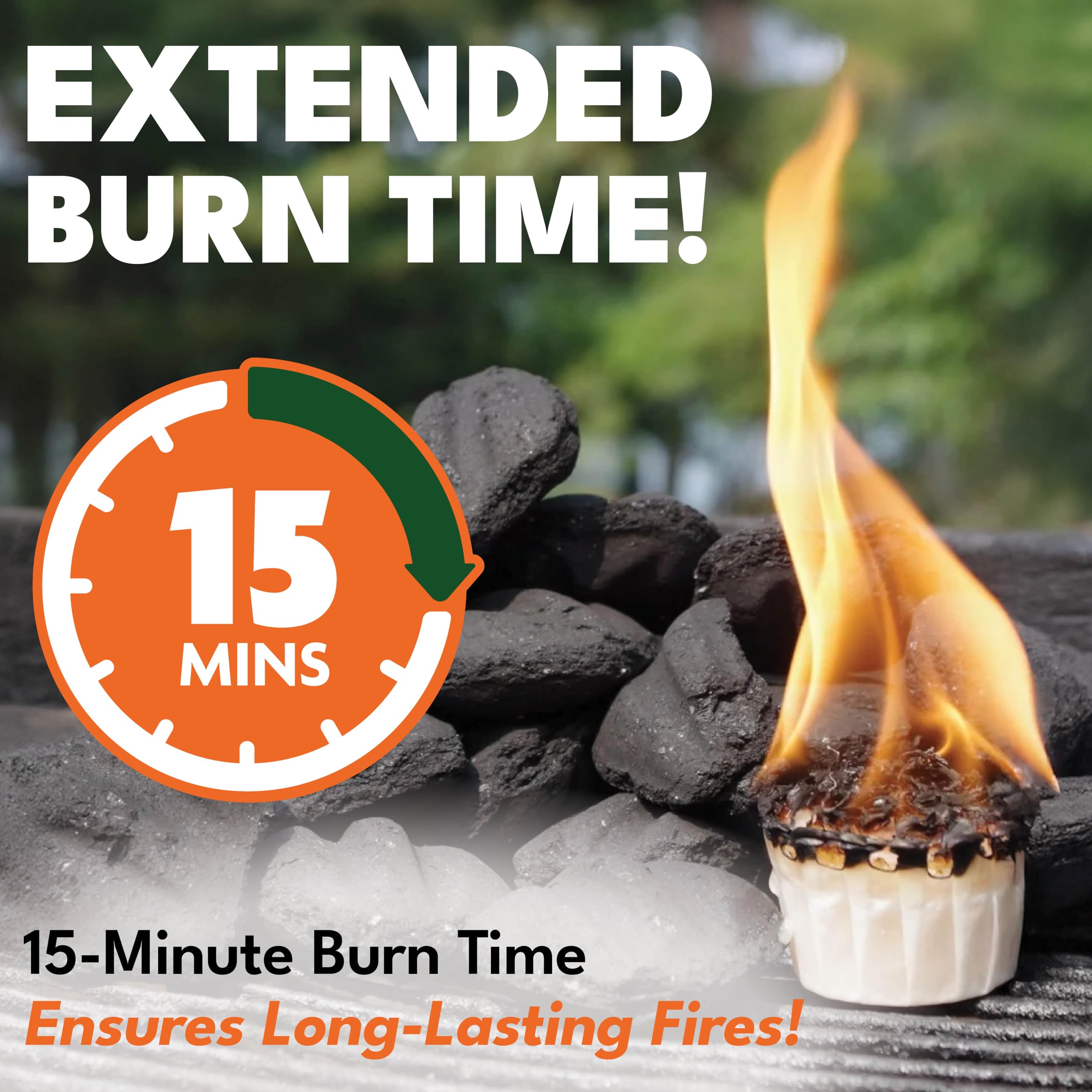 Superior Trading Co. All Natural Fire Starter 10-15 Minute Burn for BBQ, Campfire, Charcoal, Pit, Wood & Pellet Stove, 50 Extra Large Pods, Waterproof for Indoor/Outdoor Fire Starter, Brown