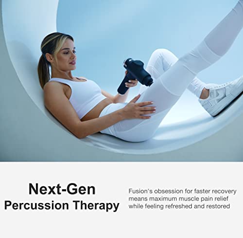 Fusion Black Pro Muscle Massage Gun Deep Tissue Percussion Muscle Massager Gun for Athletes Pain Relief Therapy and Relaxation, Percussion Therapy Chiropractor Massager, Body Massager (Black Pro)