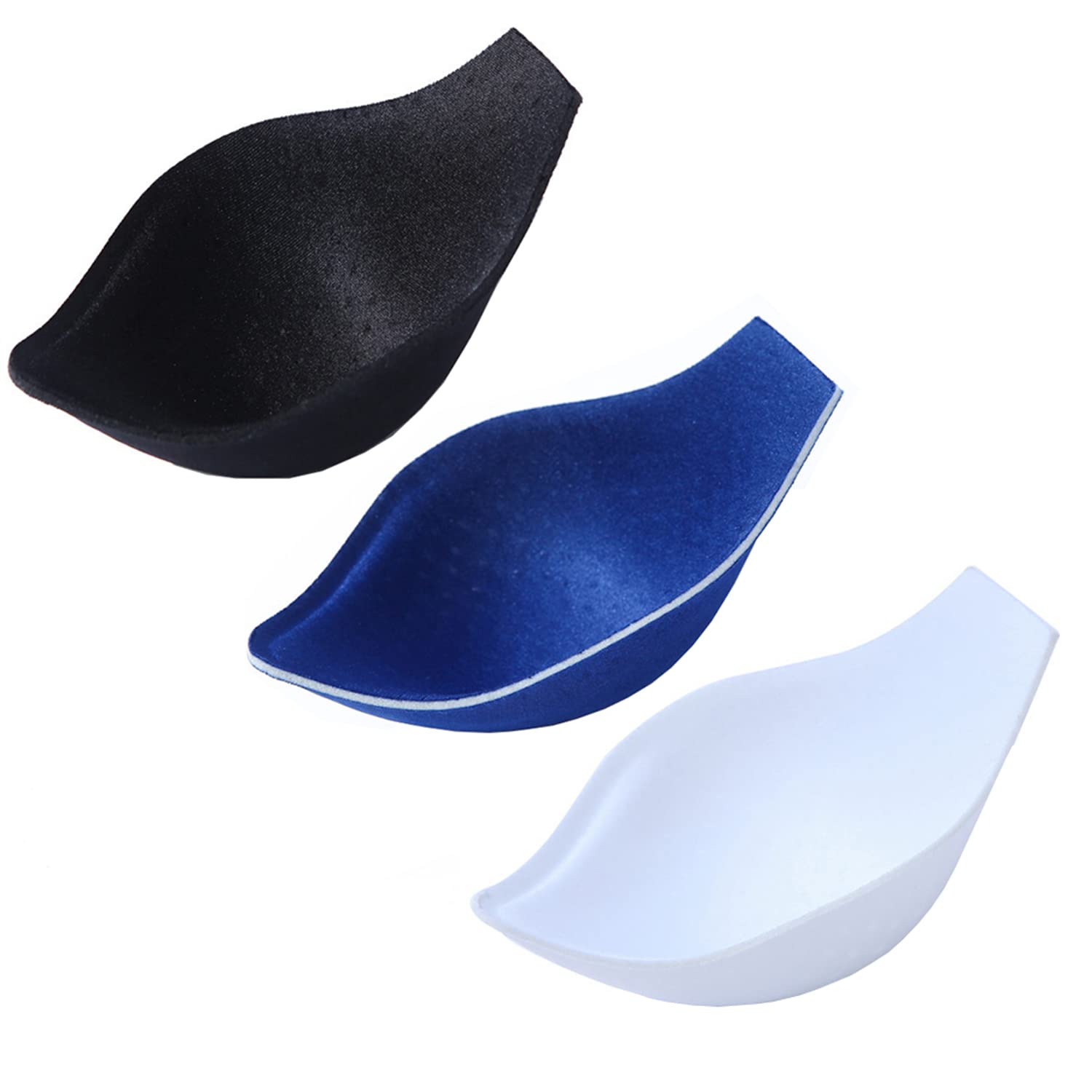 MOBRWUVS 3Pack Penis Pouch Pad Bathing Suits Underwear Protection Pads Swim Briefs 3 Pack Black+White+Flesh
