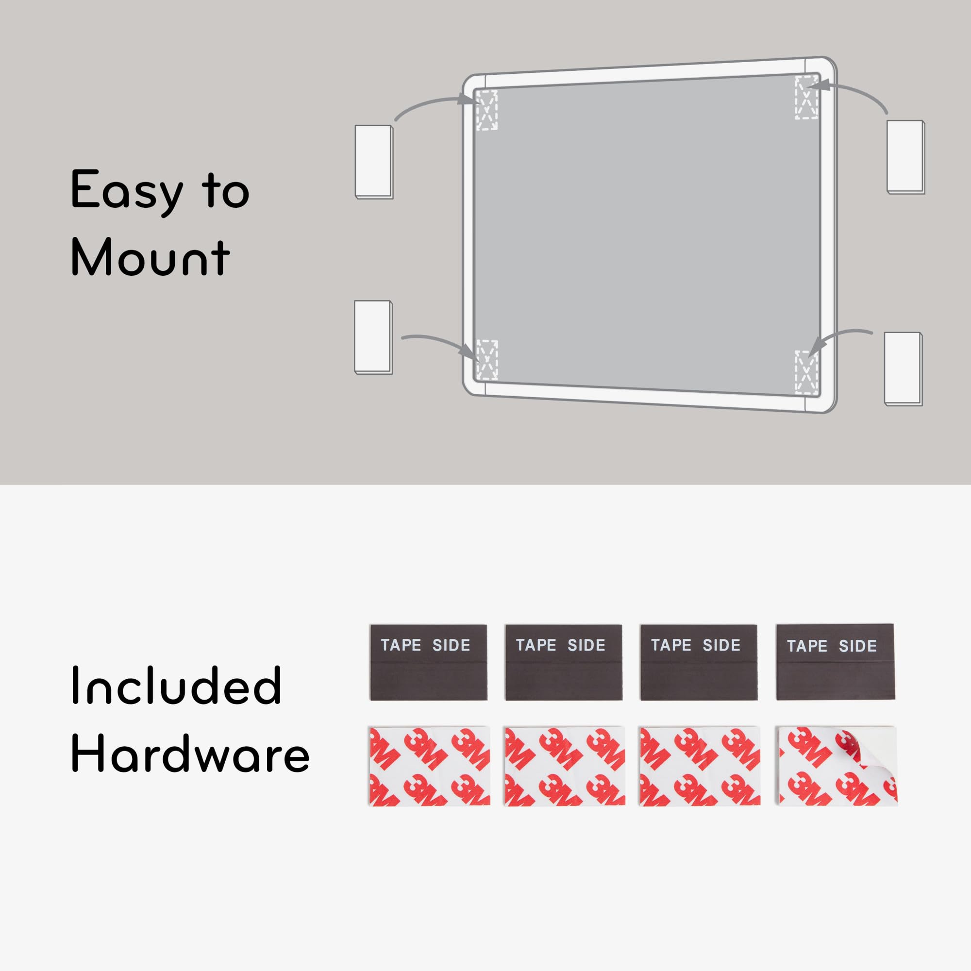 U Brands Contempo Magnetic Dry Erase Board, 8.5 x 11 Inches, White Frame - 251U00-04