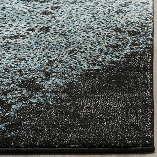 SAFAVIEH Glacier Collection 5'3" x 7'6" Blue/Multi GLA124B Modern Abstract Non-Shedding Living Room Bedroom Dining Home Office Area Rug
